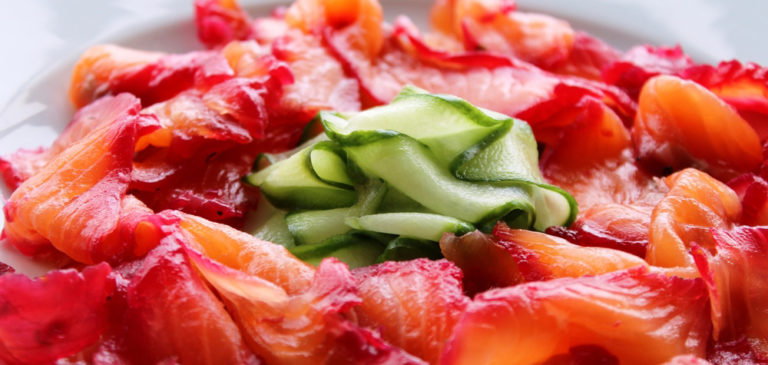 Chef Gordon Ramsay's Beetroot Cured Salmon Recipe